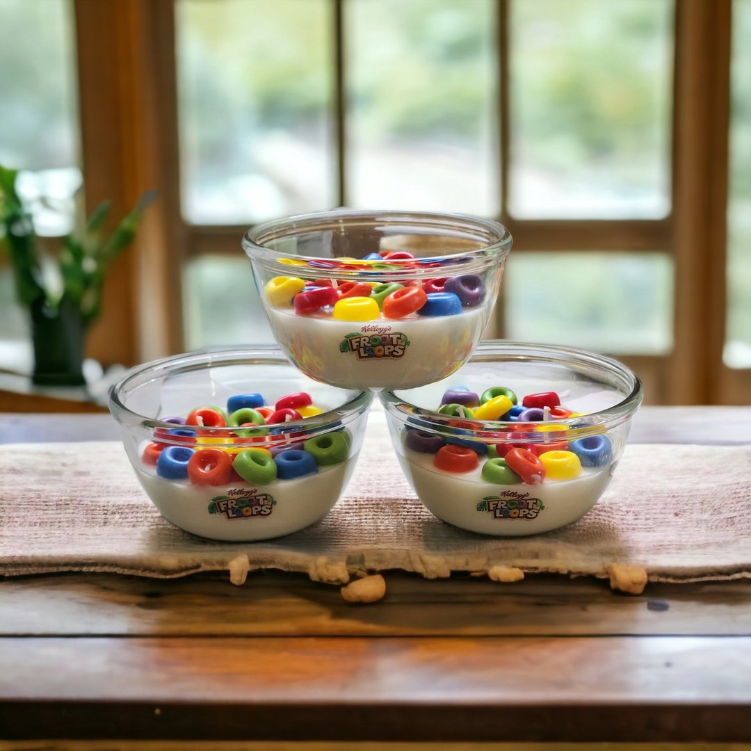 Froot Loops Candle Cereal Candle Scented Candle - Etsy