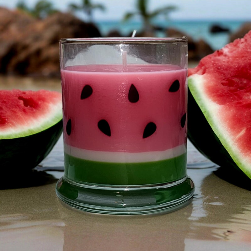Watermelon Candle - Etsy
