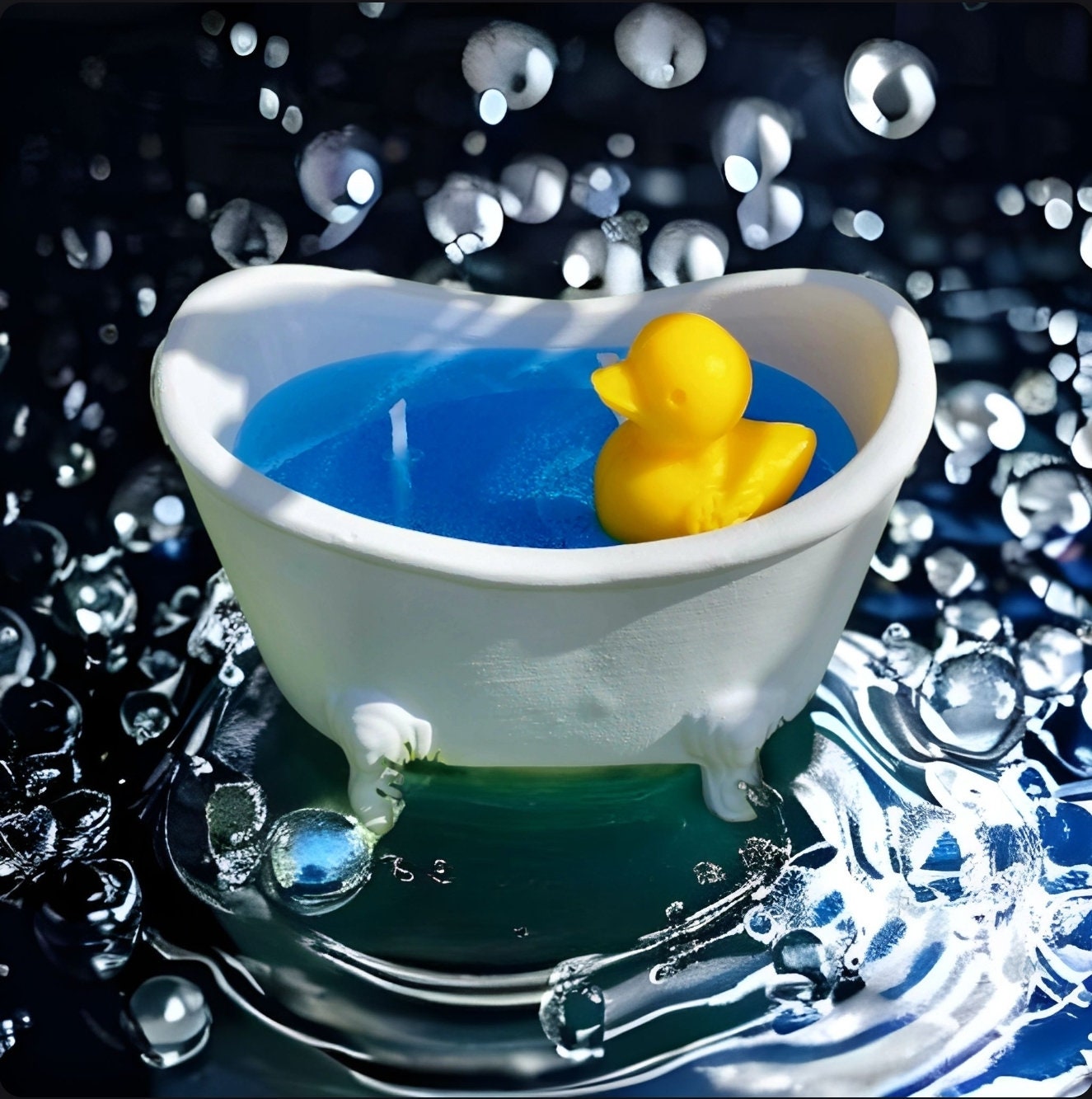 Bath Candle Bath Gift Bathtub Decor Scented Candle Bathtub Candle - Etsy