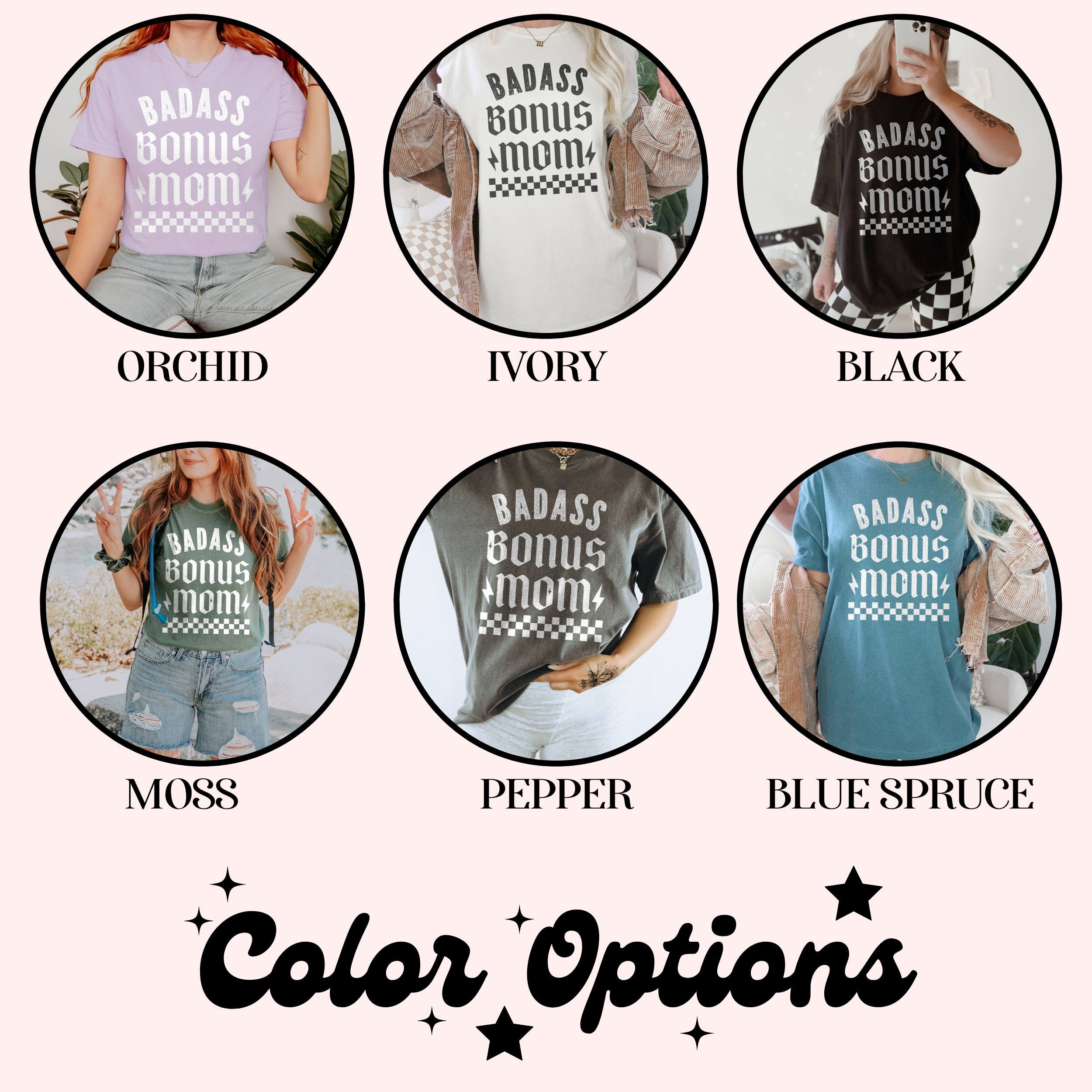Badass Bonus Mom Shirt, Alternative Mom Shirt, Bonus Mom T-shirt, Bonus ...