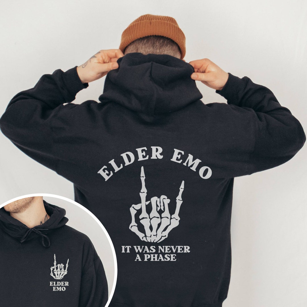 Elder Emo Hoodie, Emo Clothing, Metalhead Hoodie, Metal Clothes, When ...