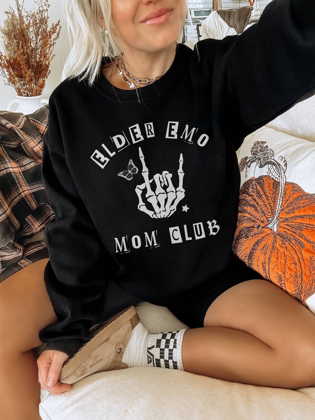 Elder Emo Mom Club Shirt, Alternative Mom, Gift for Emo Mom, Elder Emo ...