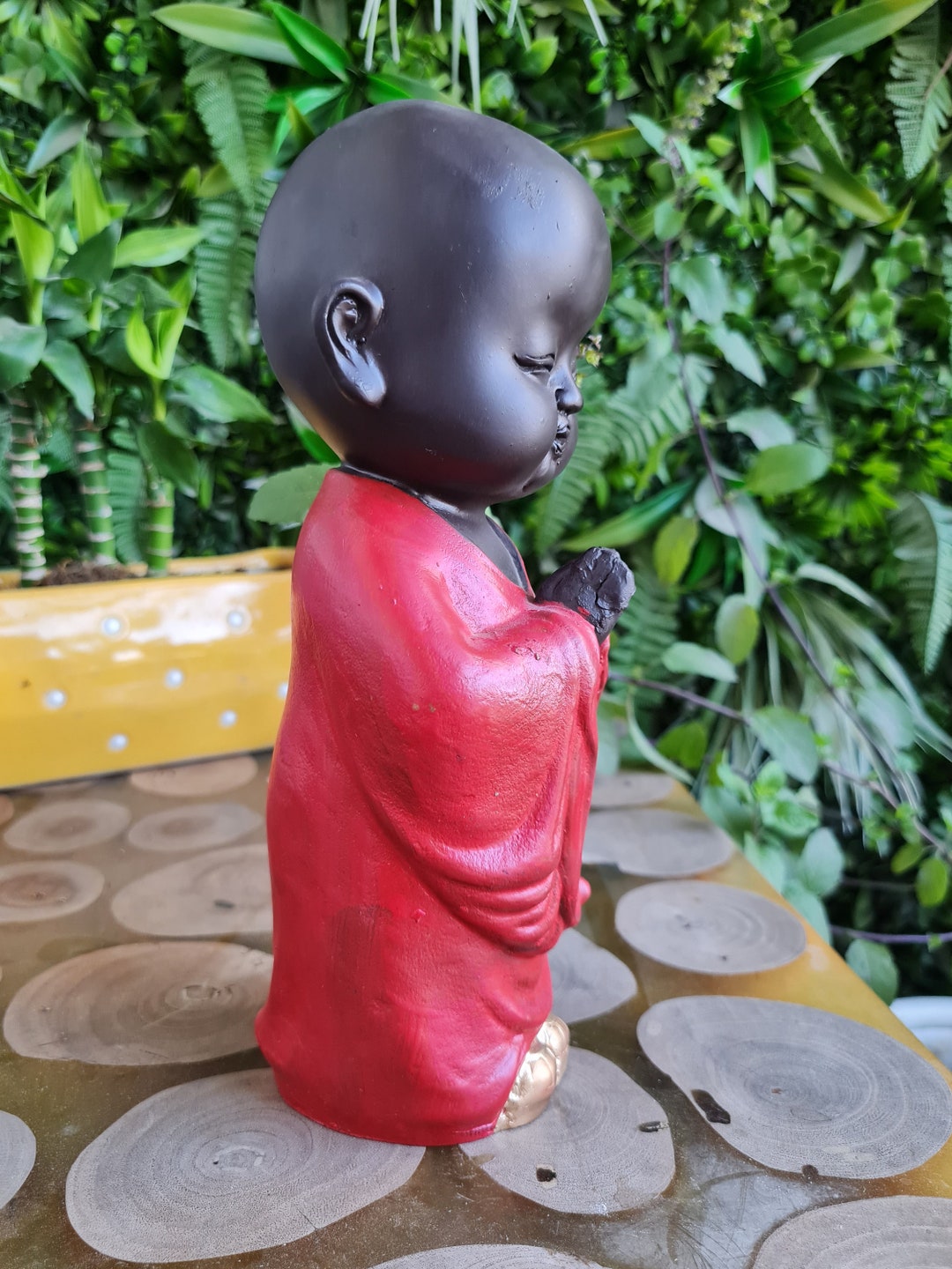 Namaste Monk for Gift, Table Decor : 25x10x10 Cm, Resin - Etsy