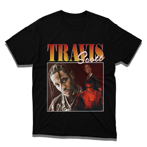 Travis Scott Shirt 90s Vintage Rap Tee - Etsy Israel