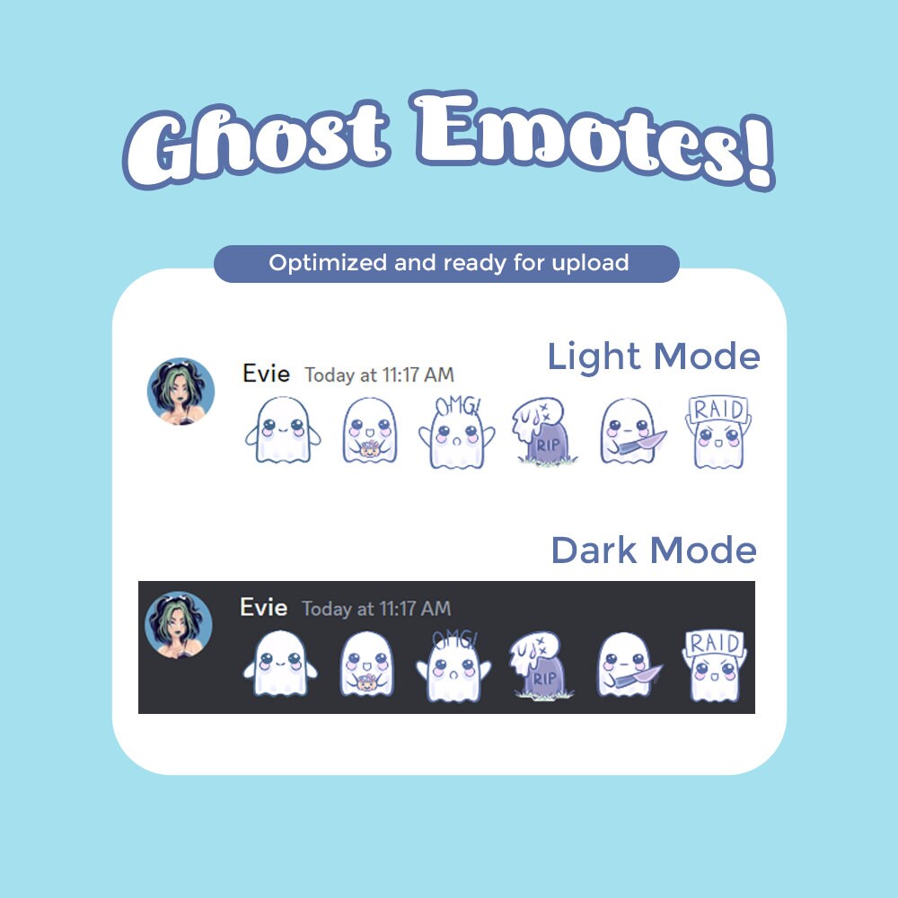Ghost Emotes! | Emotes for Twitch, Discord, Youtube | Bit Sub Badges ...