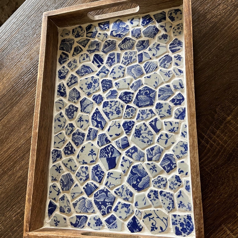 Broken Mosaic Tray - Etsy