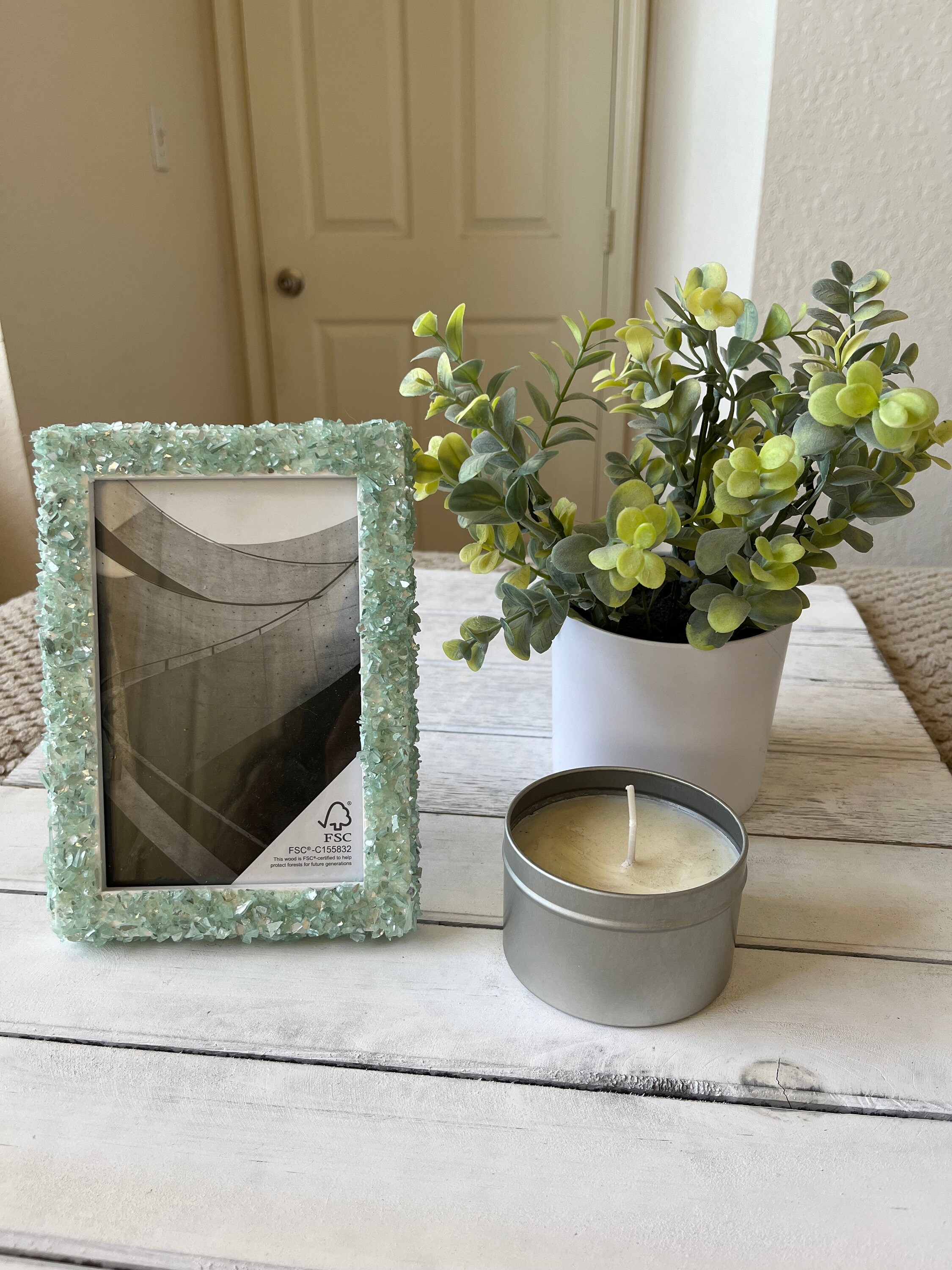 Crushed Glass, Broken Glass Pieces, Reflective Glass Picture Frame ...