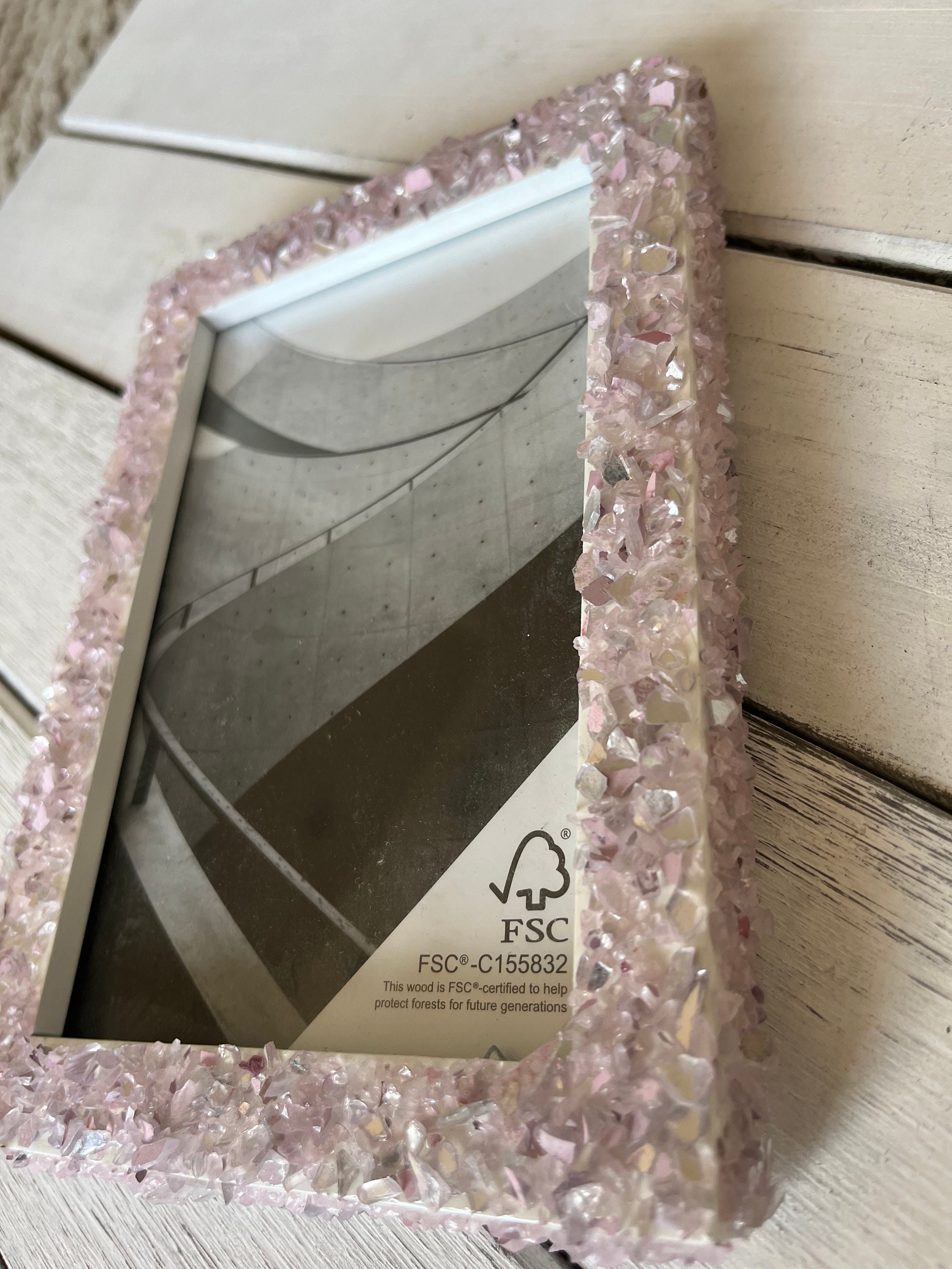 Crushed Glass, Broken Glass Pieces, Reflective Glass Picture Frame ...
