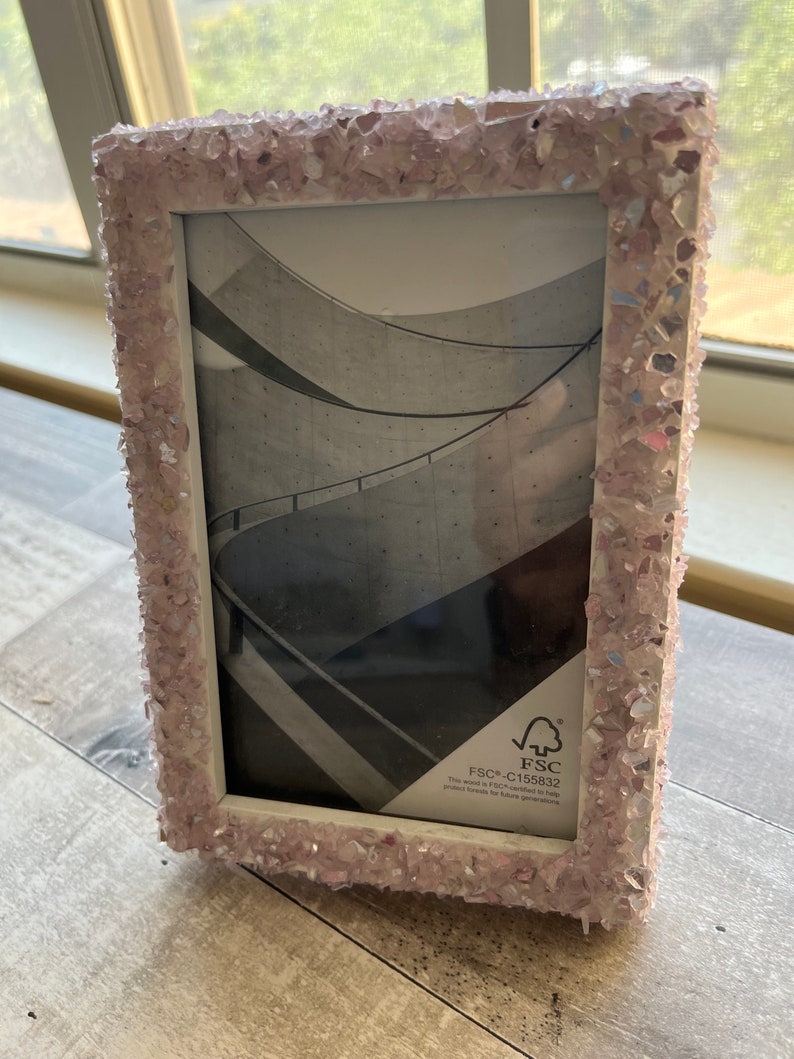 Crushed Glass, Broken Glass Pieces, Reflective Glass Picture Frame ...