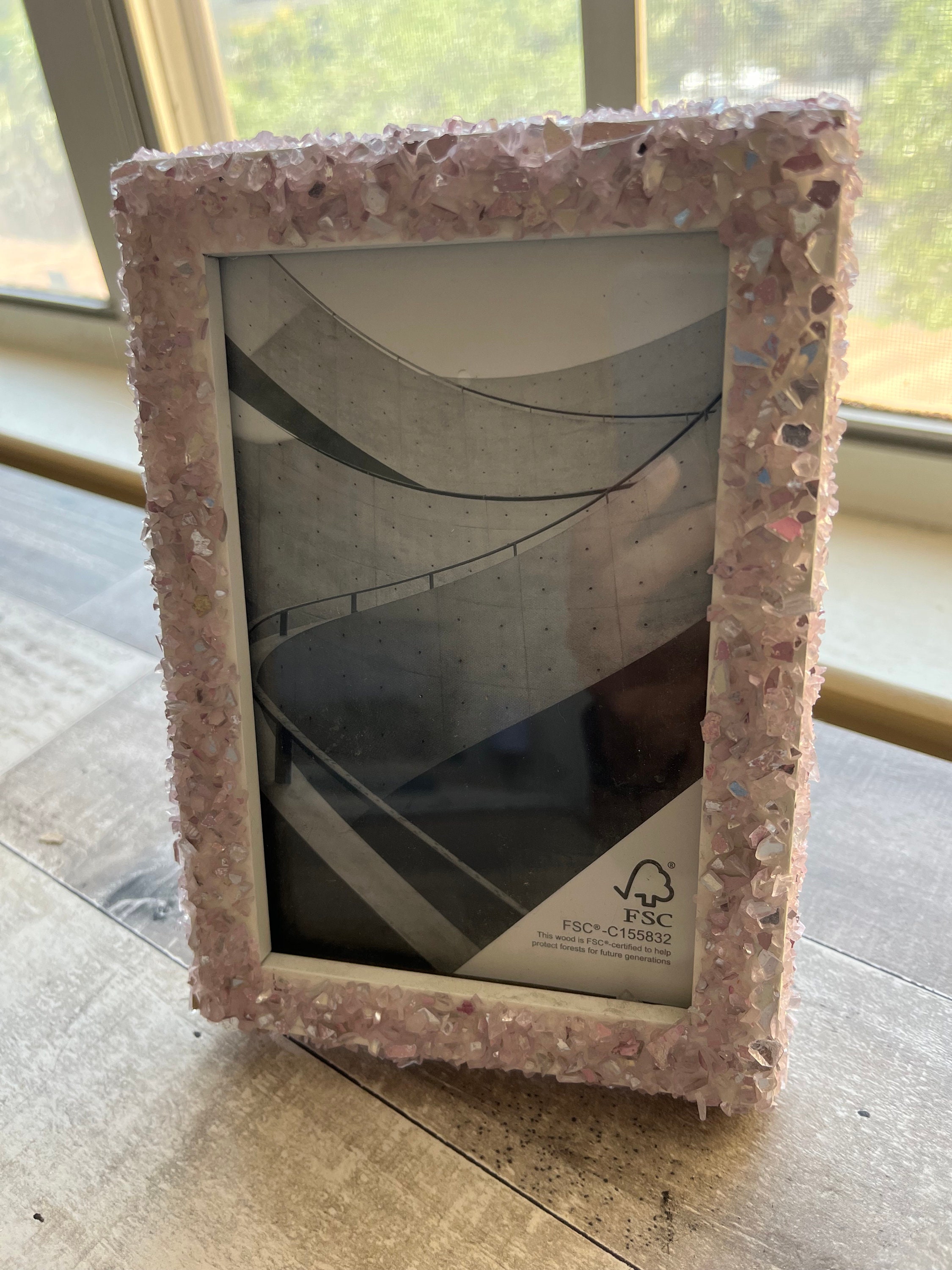 Crushed Glass, Broken Glass Pieces, Reflective Glass Picture Frame ...