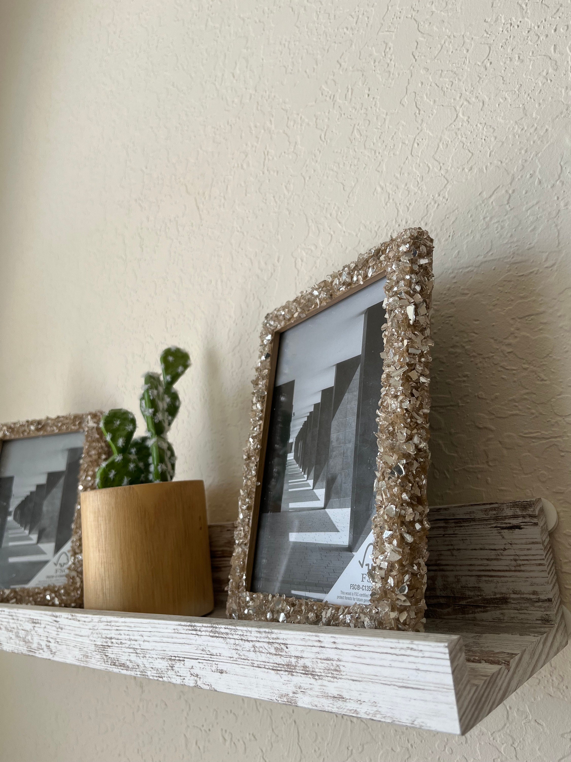 Crushed Glass, Broken Glass Pieces, Reflective Glass Picture Frame ...