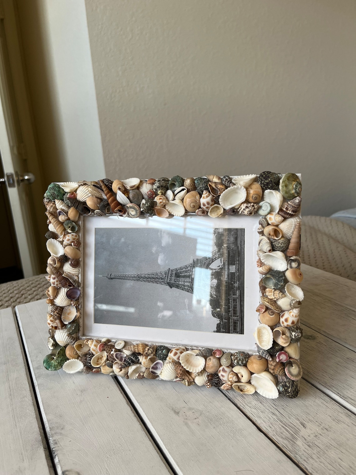 Beach Decor Seashell Frame, Coastal Picture Frame, Great Wedding Gift ...