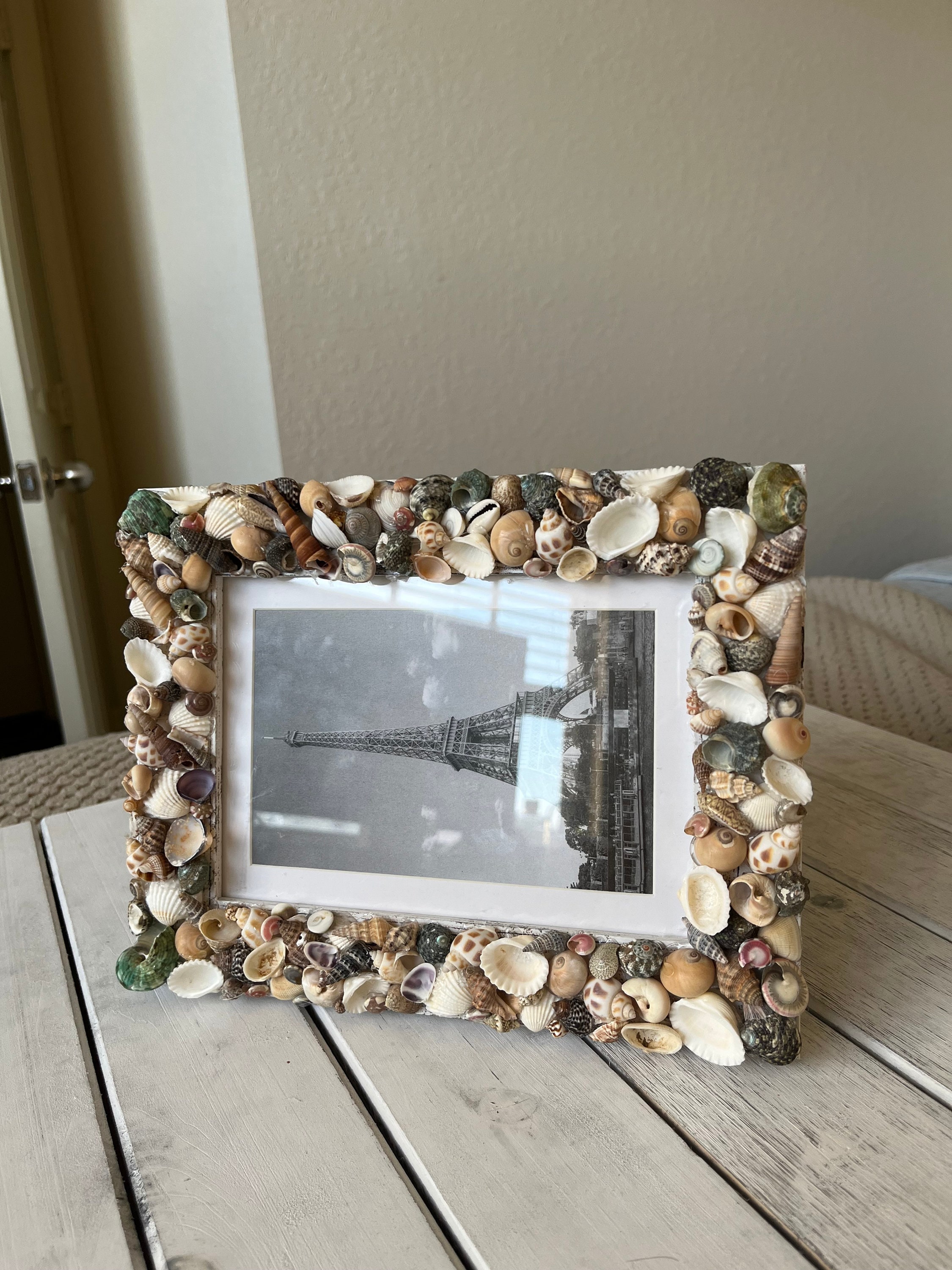 Beach Decor Seashell Frame, Coastal Picture Frame, Great Wedding Gift ...