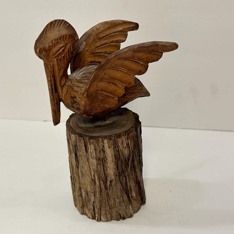 Wood Pelican - Etsy