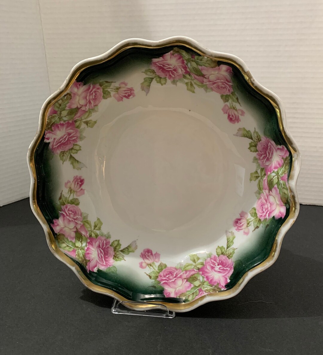 Truly Beautiful Very Vintage (1848-1933) Weimar Germany 9.25” Roses on ...