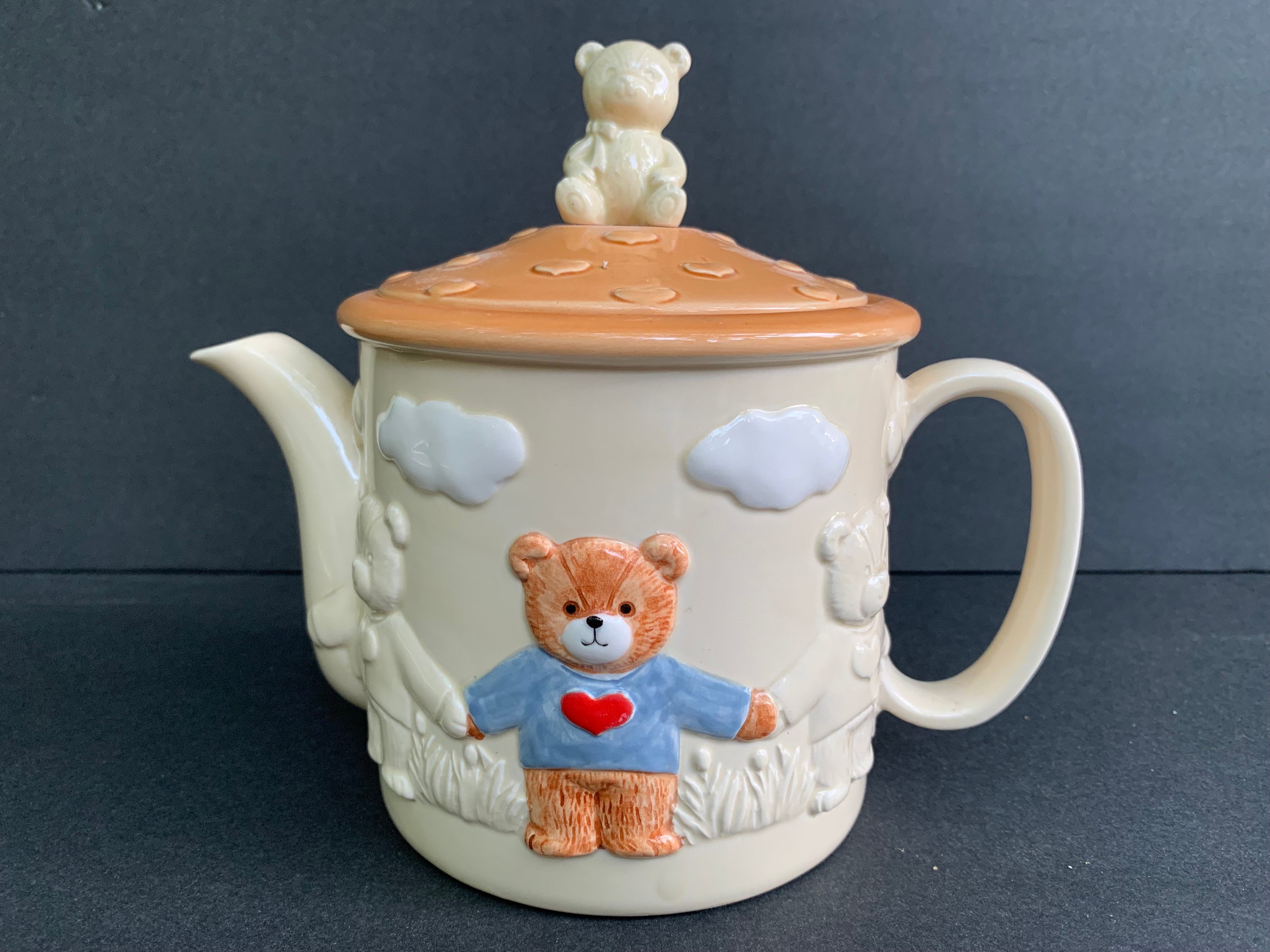 1984 Lucy and Me Teddy Bear Teapot by Enesco - Etsy