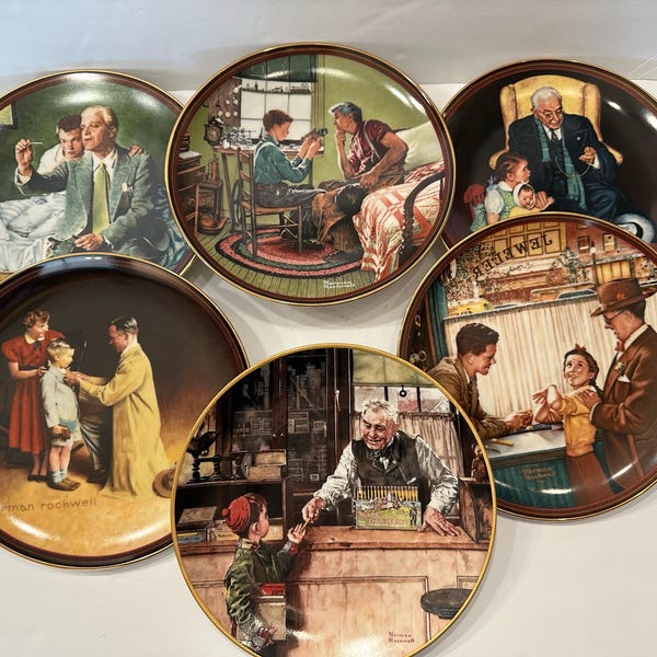 Rockwell Plates - Etsy