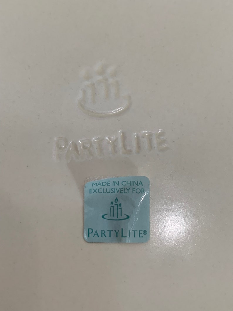 1990s Partylite Mediterrano Large 3 Wick Pillar Candle Holder and ...