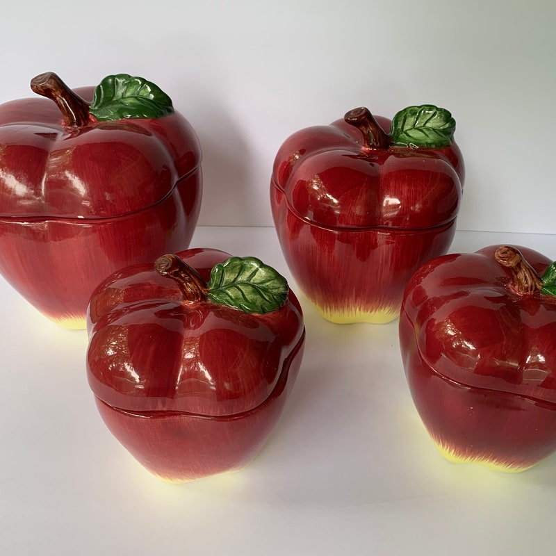 Apple Canisters - Etsy