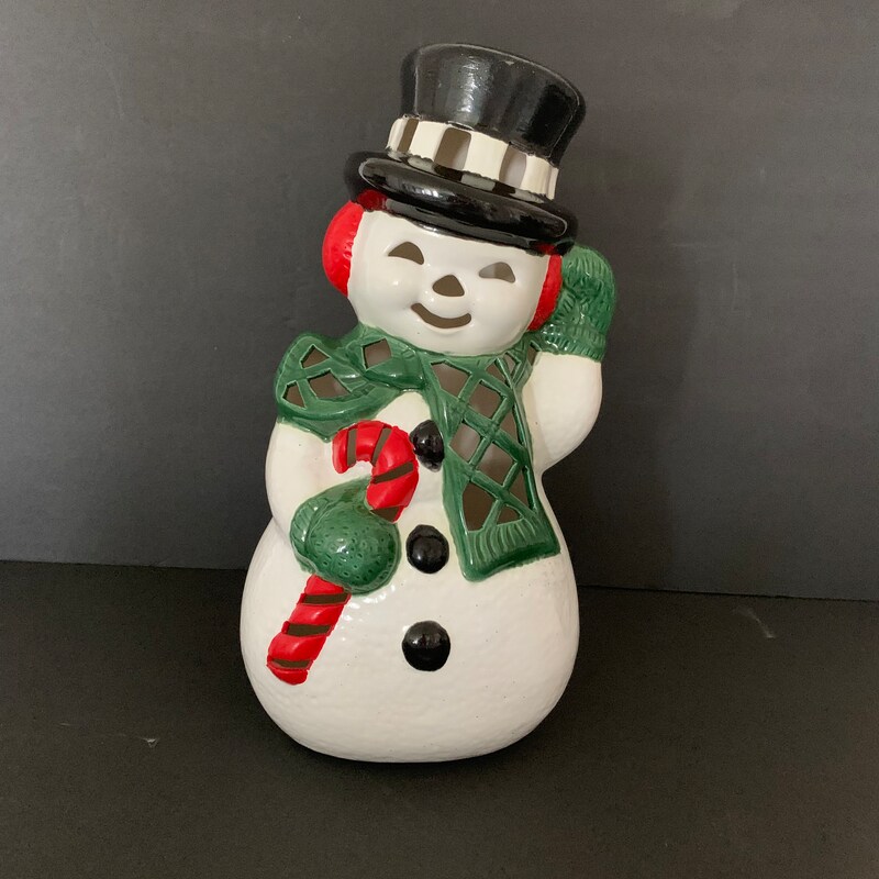 Ceramic Snowman - Etsy