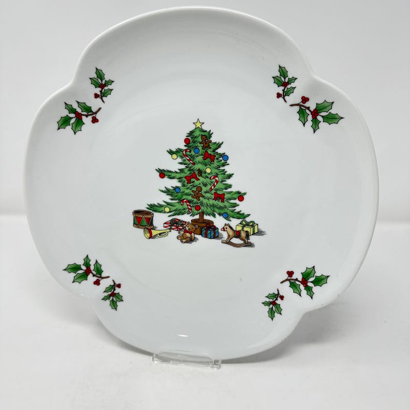 Ceramic Xmas Tree Platter - Etsy