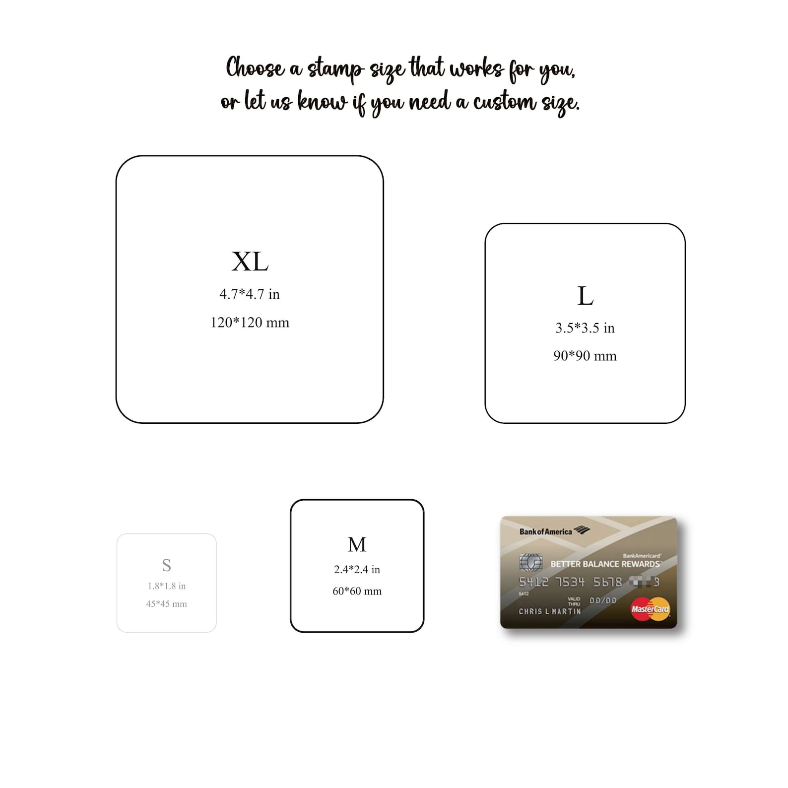 Custom Logo Stamp/personalized Business Rubber Stamp/small to Large ...