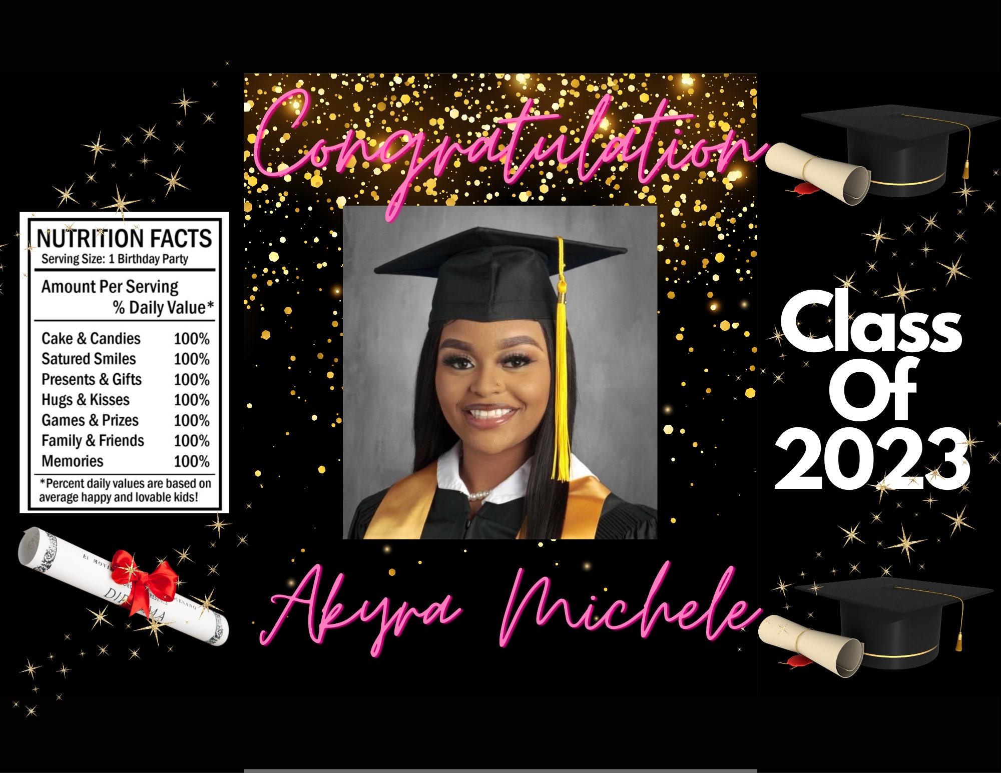 Graduation Chip Bag - Etsy