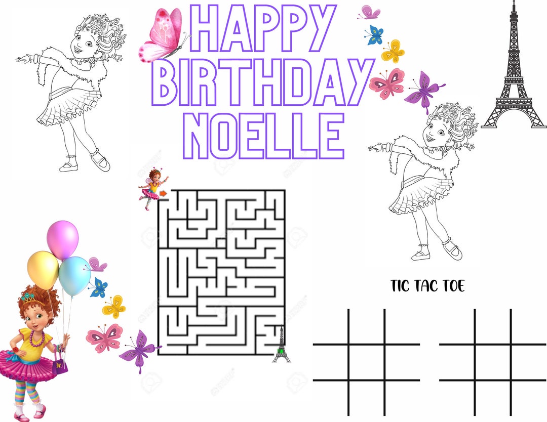 Fancy Nancy Activity Sheet - Etsy