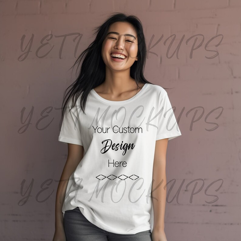 Mockup, Female T-shirt Mock Up, Female Model Tee Mockup, T-shirt Mockup ...