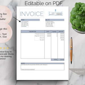 Invoice Template Pdf/google Docs/word. Business Invoice. Invoice Word ...