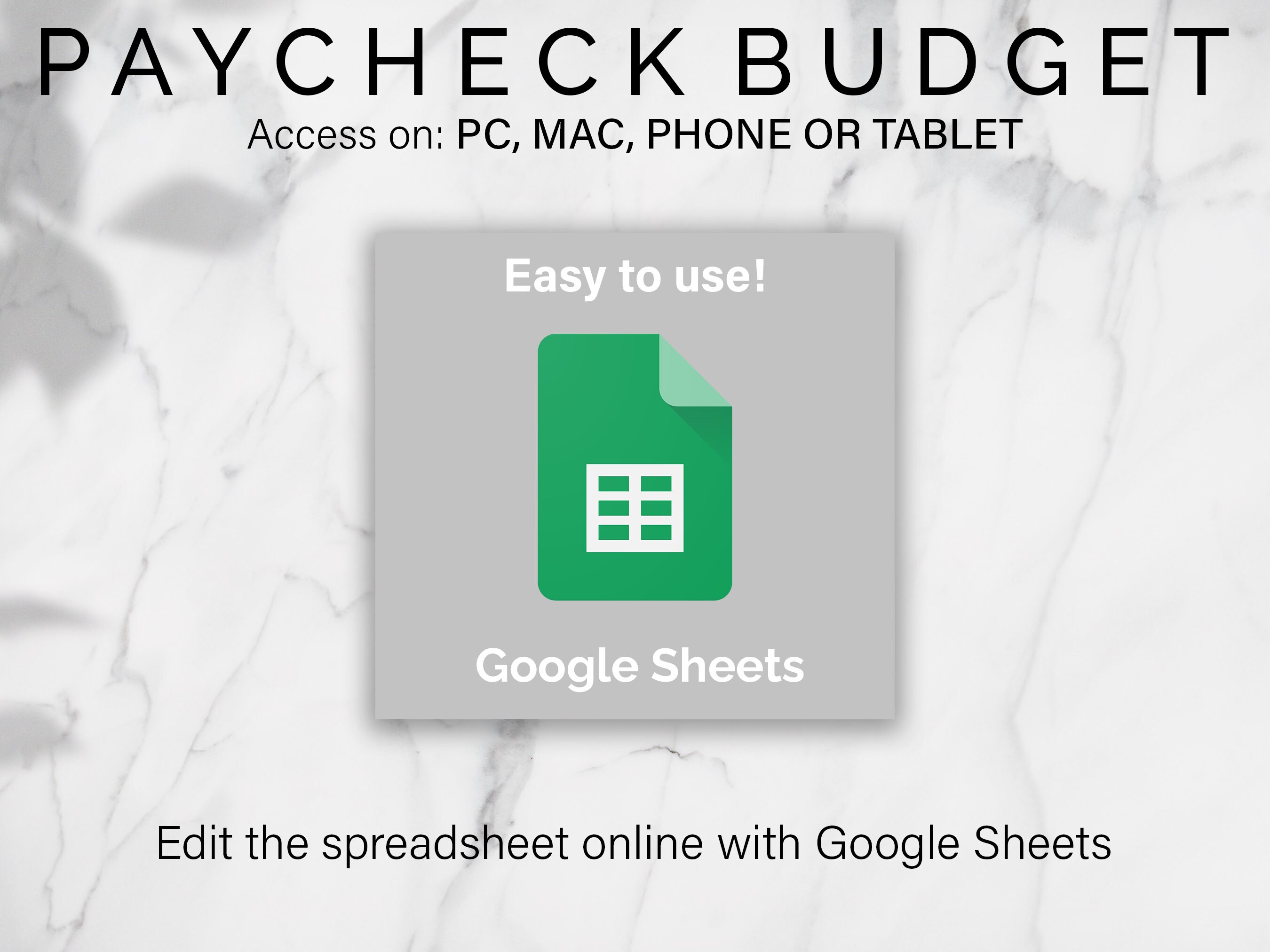 Budget by Paycheck Spreadsheet, Google Sheets Bi-weekly Budget Template ...