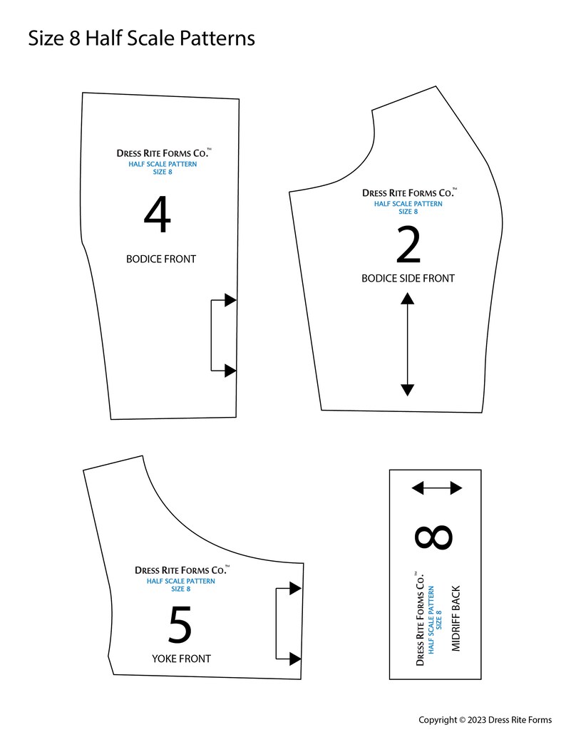 Half Scale Dress Pattern - Etsy