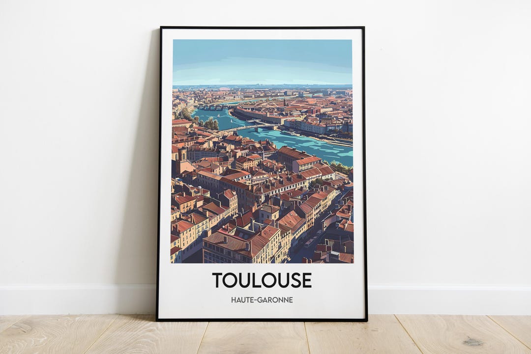 Toulouse Poster, Travel Poster, City Poster, Haute-garonne, Toulouse ...
