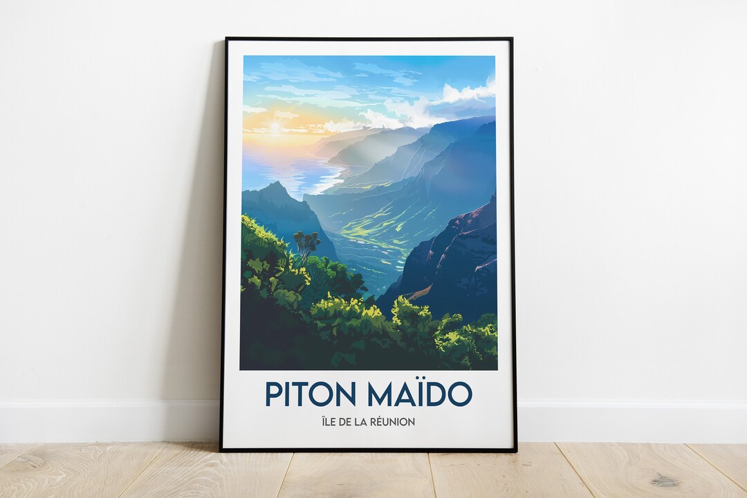 Piton Maïdo, Reunion Island Reunion Travel Print Reunion Travel Poster ...