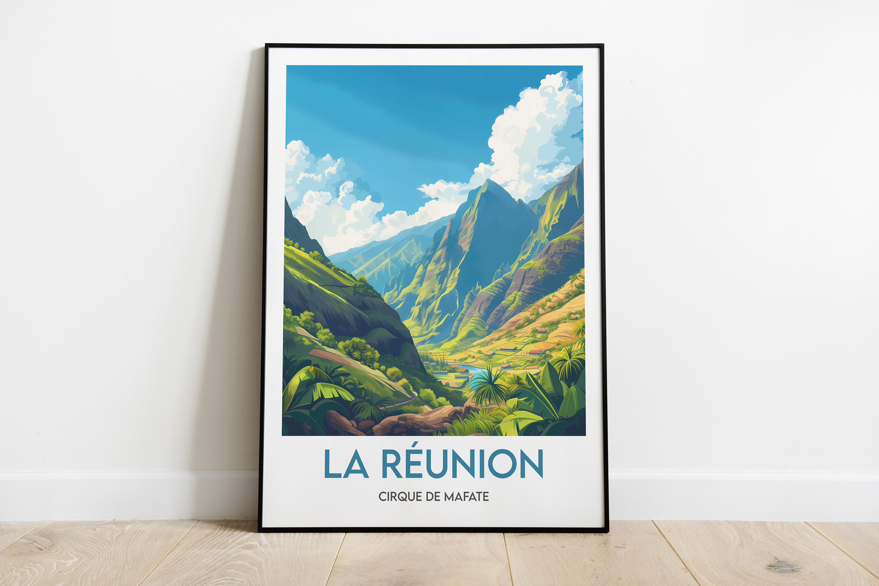Reunion Poster Circus of Mafate Travel Poster Reunion Holidays - Etsy