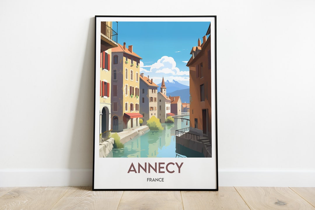 ANNECY POSTER Minimalist Travel Poster Interior Decoration France ...