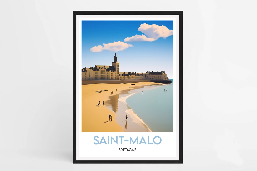 Saint-malo Poster - Minimalist Illustration of Saint-malo - France ...