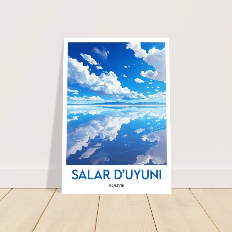 Poster Salar D'uyuni Illustration Salar D'uyuni Poster Bolivia - Etsy
