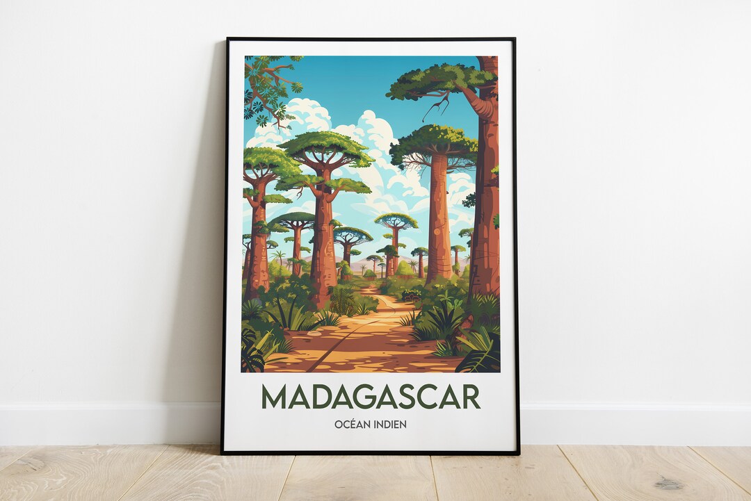 Baobab Madagascar Poster: Exotic Nature Wall Art - Etsy