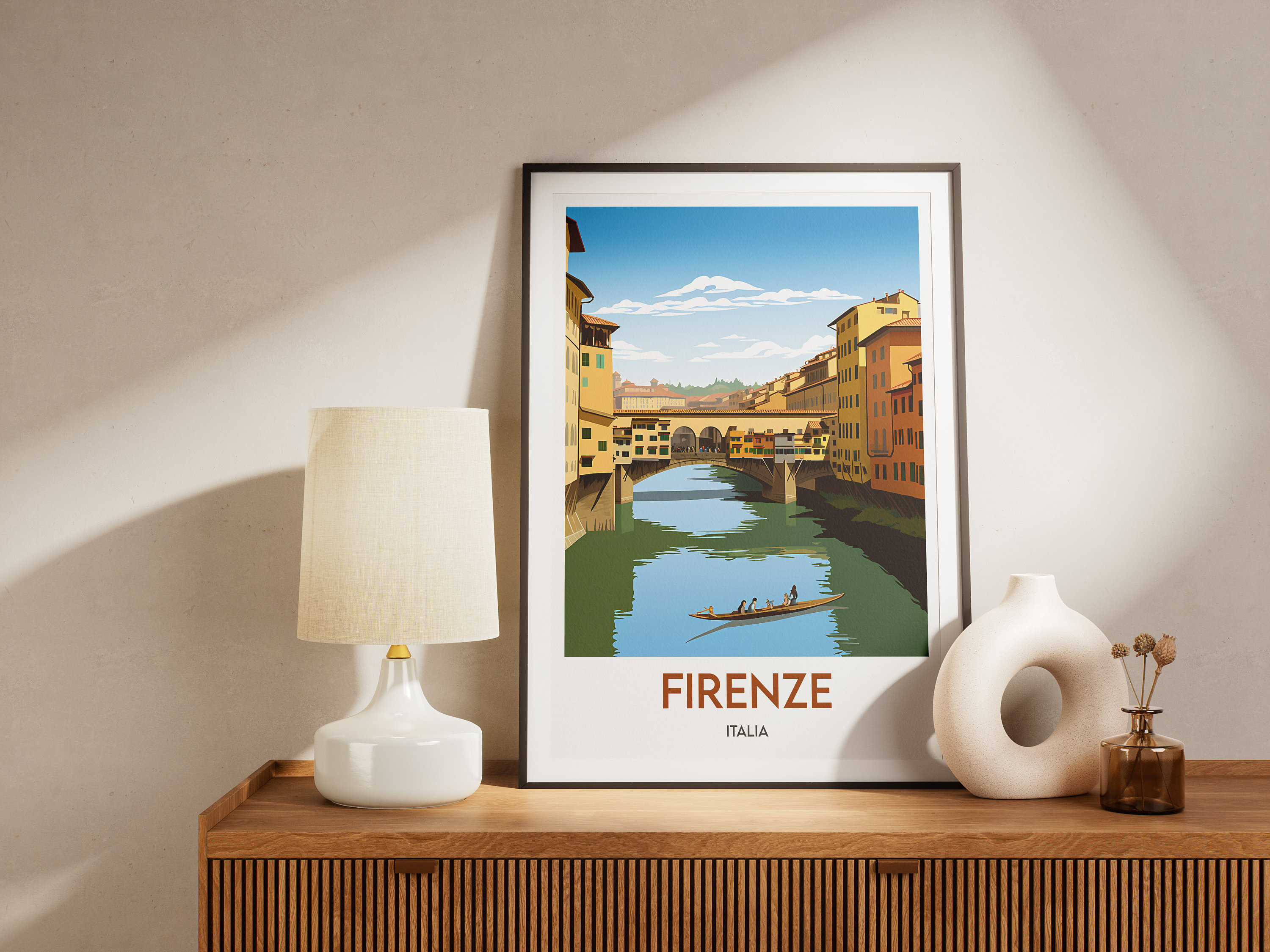 Firenze | Travel Poster Print | Italy Illustration | Travel Souvenir ...