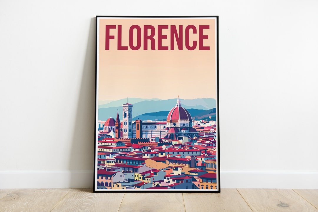 Florence Travel Poster Florence Poster Firenze Poster Italy Art ...
