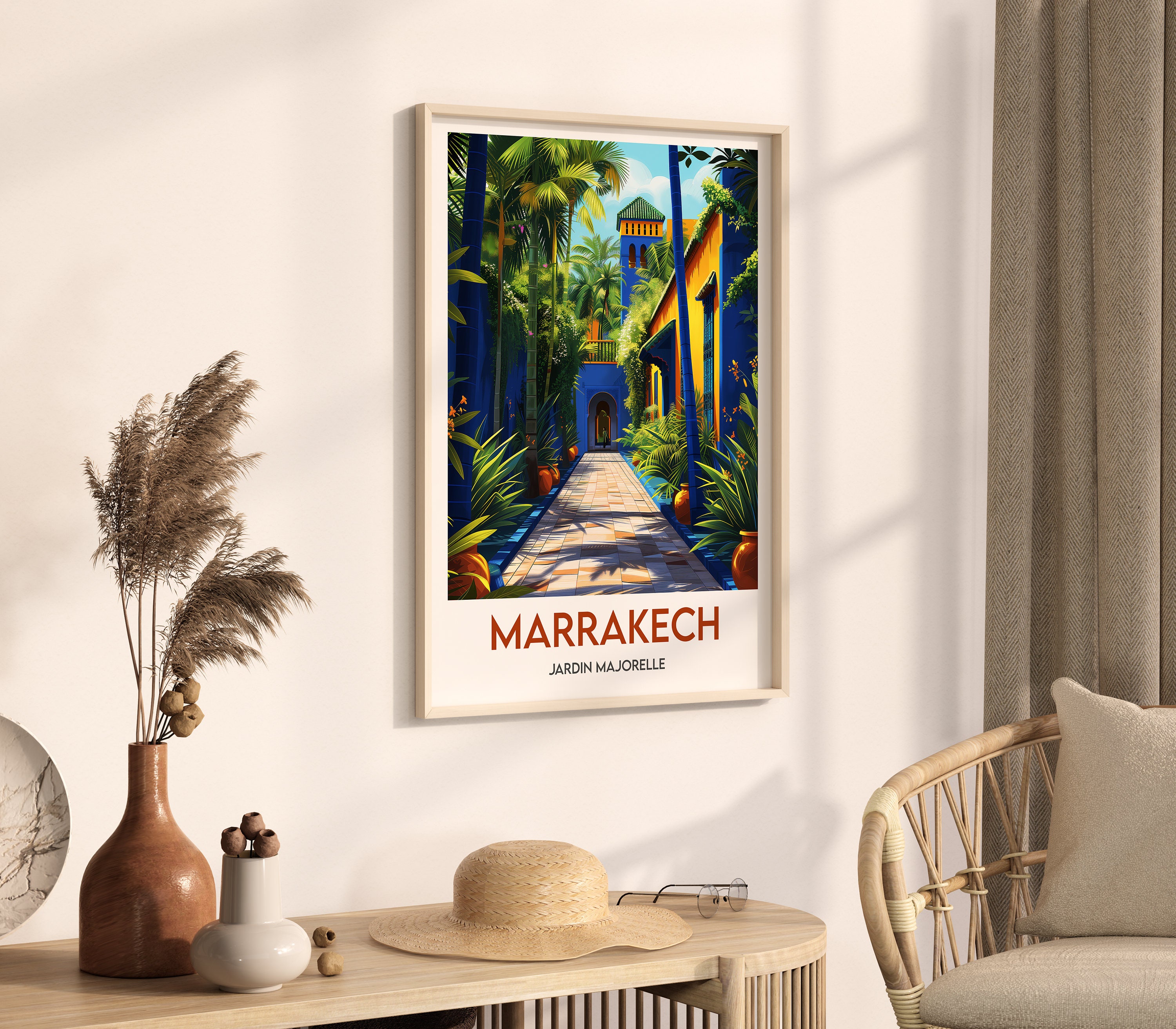 Marrakech Poster Marrakech Travel Poster Morocco Poster Marrakech Wall ...