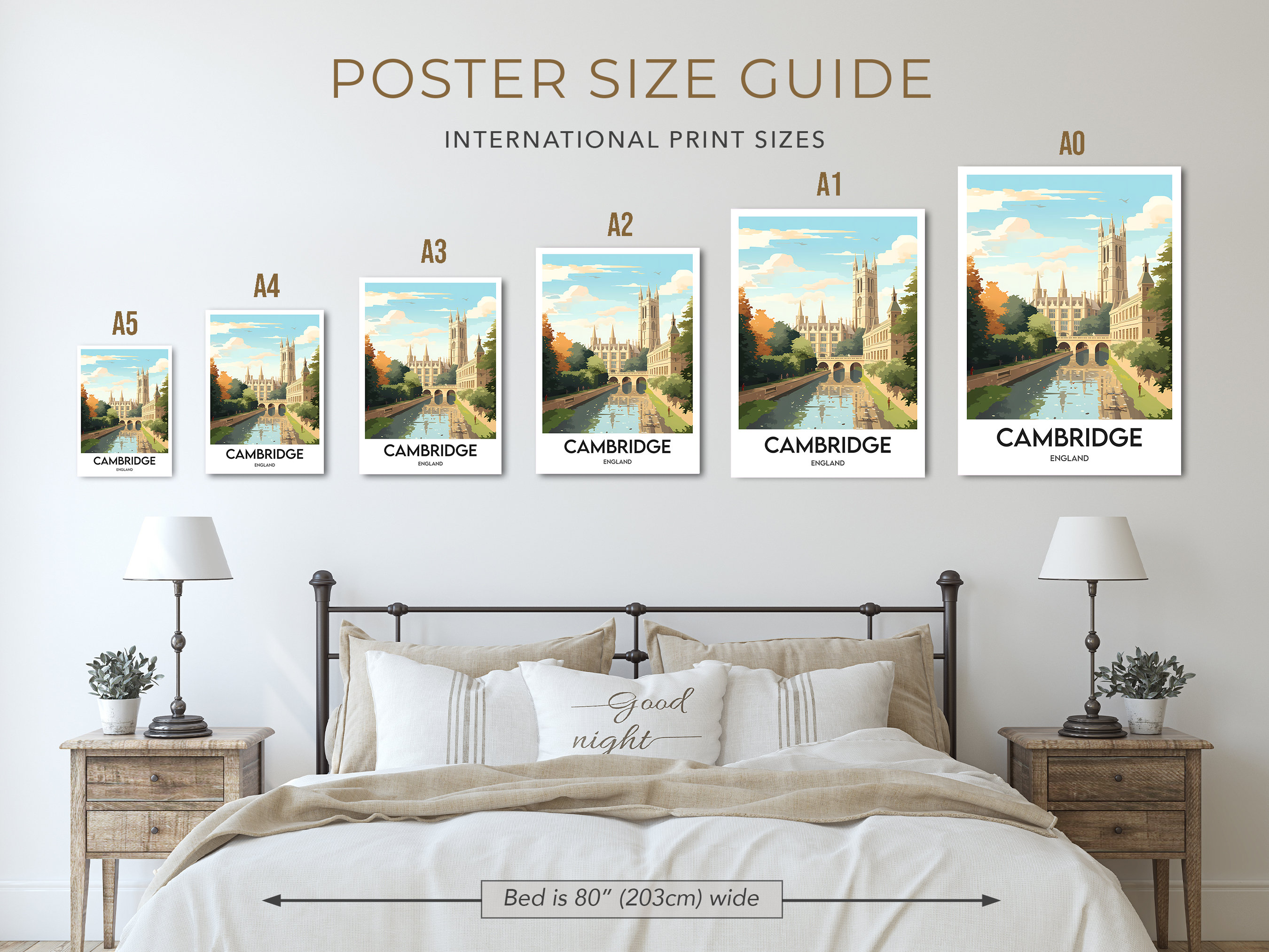 Retro Cambridge Poster - Travel and Exploration Atmosphere - Etsy