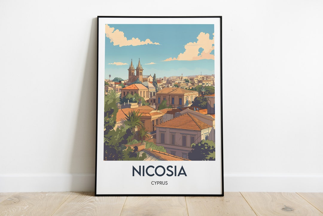 Nicosia Poster, Cyprus Print, Nicosia Frame, Cyprus Travel Poster Print ...