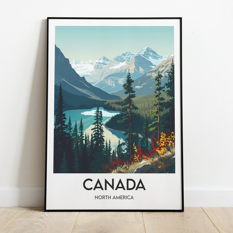 Canada Travel Poster - Etsy Canada