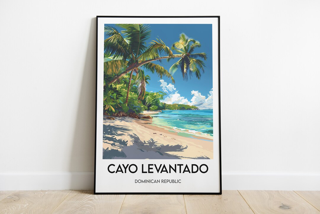Cayo Levantado Poster, Dominican Republic Frame, Cayo Levantado Print ...