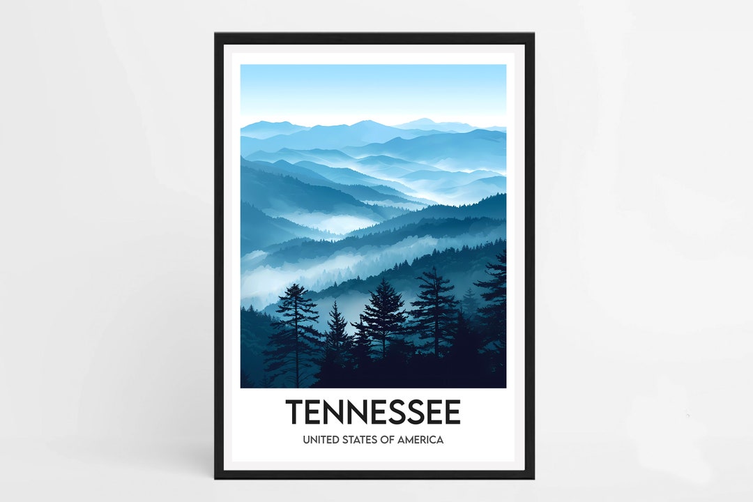 Tennessee Poster Tennessee Travel Poster Tourism Poster Interior ...