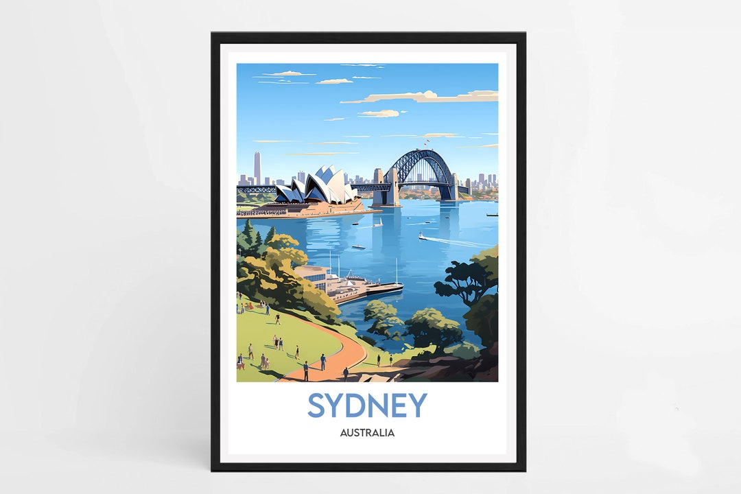 Sydney Poster - Minimalist Travel Poster - Home Decor - Australia ...