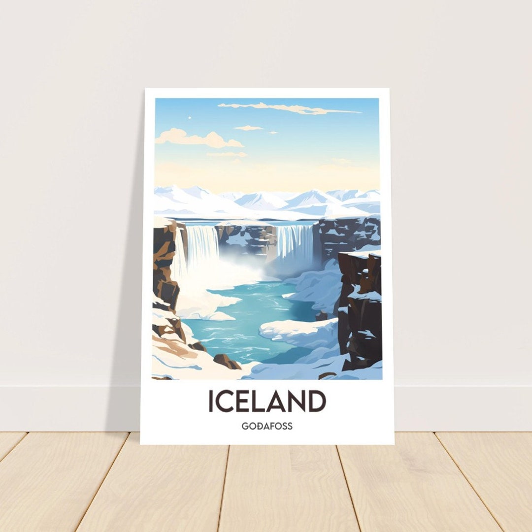 Iceland Poster Minimalist Iceland Illustration Iceland - Etsy