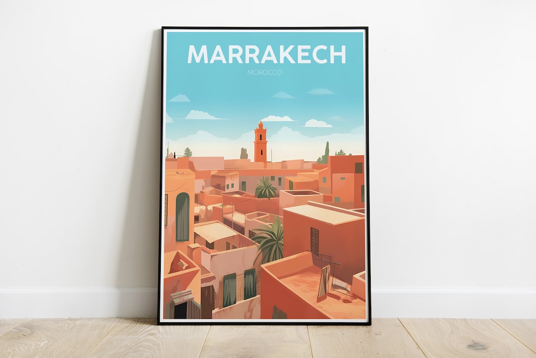 MARRAKECH | MOROCCO | Medina | Poster | Print - Etsy